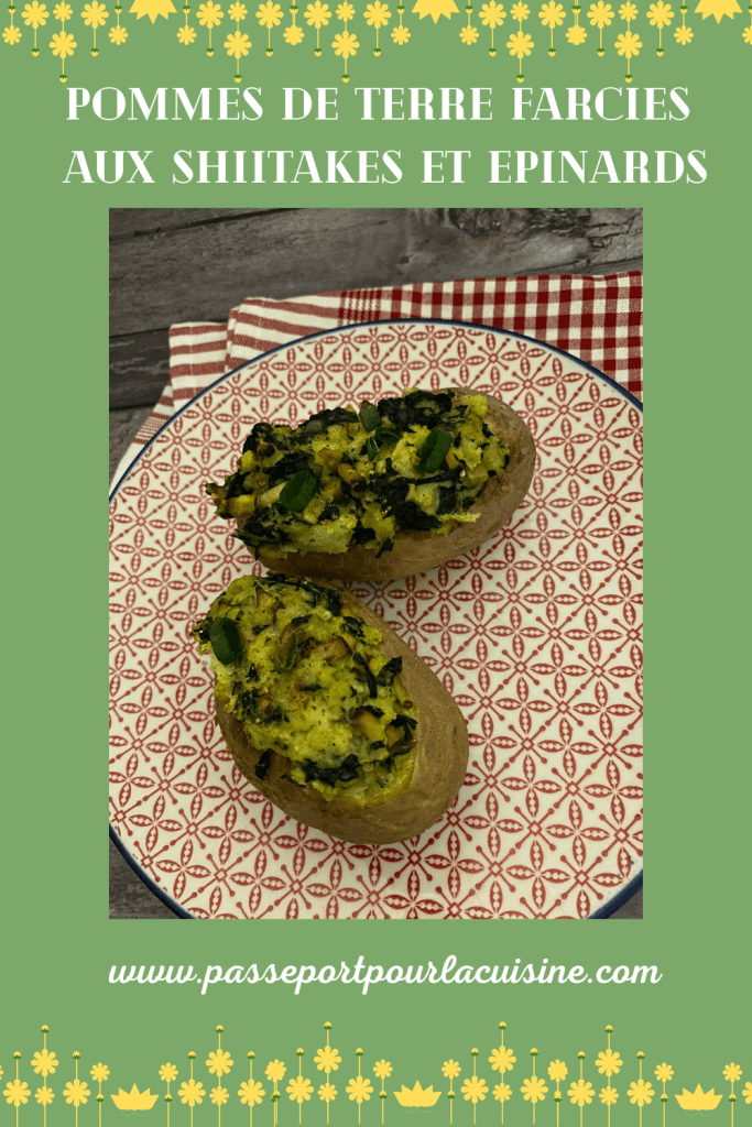 Pommes de terre farcies aux shiitakés - Passeport pour la cuisine